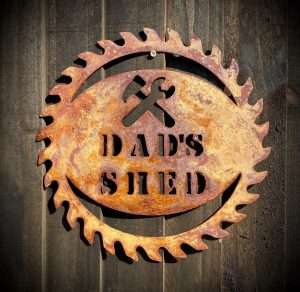Large Exterior Rustic Dads Shed Sign Dad Father Dad Present Garden Wall ...